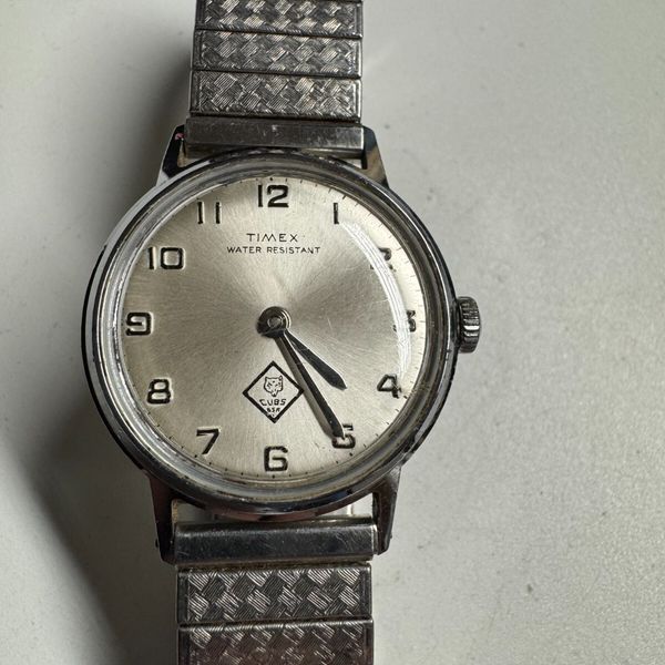 Timex Vintage 1970s Cub Scout BSA 30MM Sprite Wind Up Runs Good ...