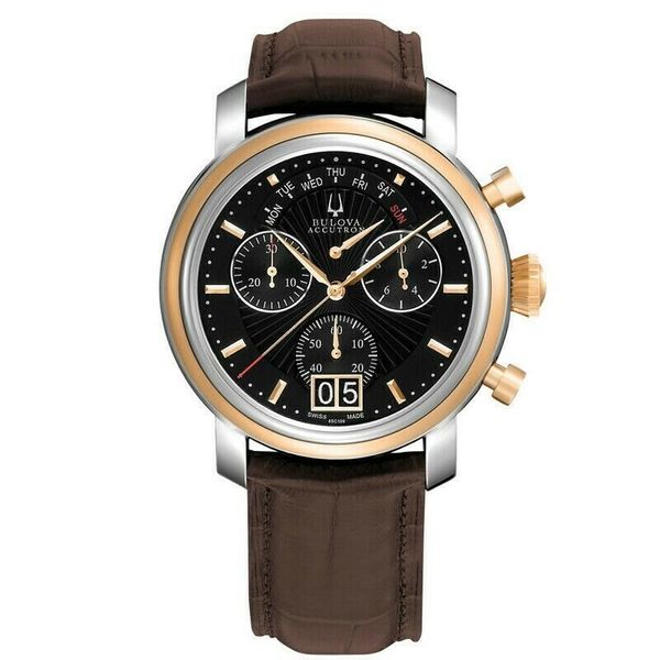 Bulova Accutron, Swiss Made Quartz, 65C109 Sapphire Crystal Day-date ...