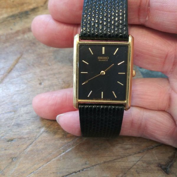 Vintage Seiko Square Thin 5Y30-5069 Gold Plated Men's Dress Watch Nice!!! | WatchCharts