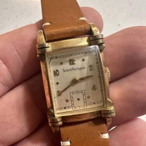 10k Gold Filled Girard Perregaux Tank Watch | WatchCharts Marketplace