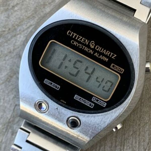 Vintage July 1976 JDM Citizen 50-2138 “Crystron” Digital Quartz LCD Men ...