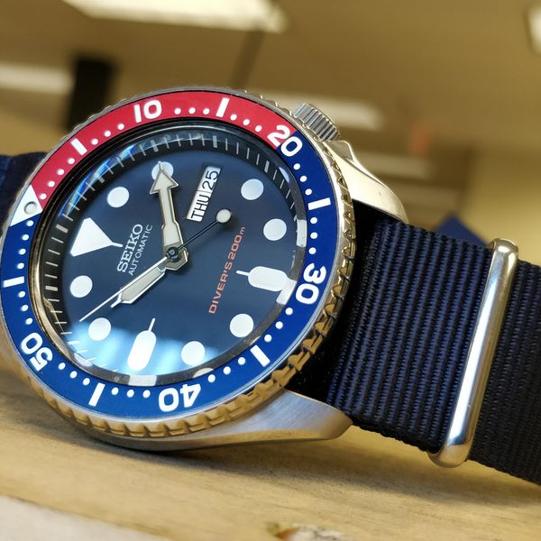 FS Seiko SKX 009 + good quality Navy Blue Nato Mint | WatchCharts ...