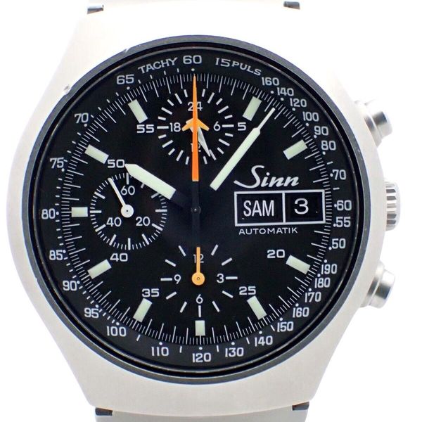 SINN Chronograph Stainless Steel Automatic Day-Date Watch 157 Cal ...