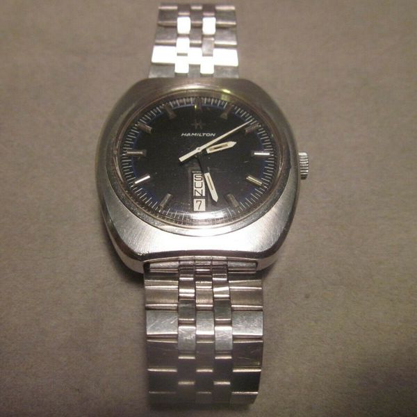 Vintage Hamilton stainless day/date 800003-3 | WatchCharts Marketplace