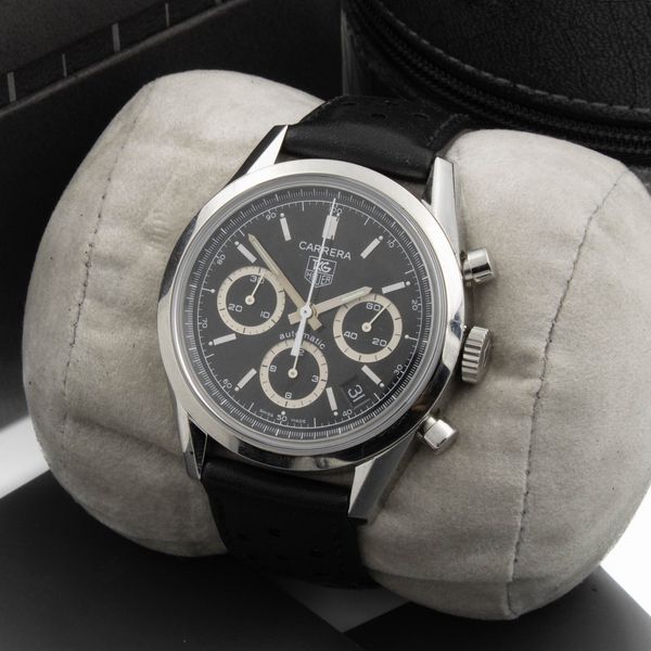 TAG Heuer Carrera Ref CV2113-0 Automatic Chronograph Watch w/Box ...