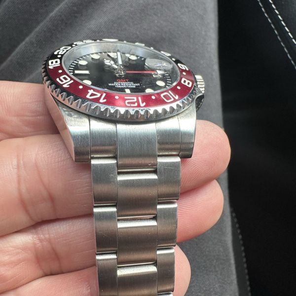 Seiko Mod NH35 Automatic 40mm GMT Coke | WatchCharts Marketplace