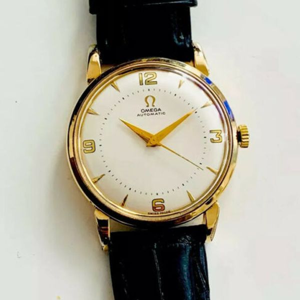 Omega 1950 Gold Plated Bumper Automatic Cal.351 Plaque 80 Microns Watch ...