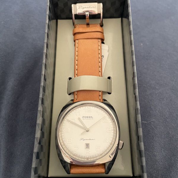 Fossil Signature Automatic mens wristwatch NIB | WatchCharts Marketplace