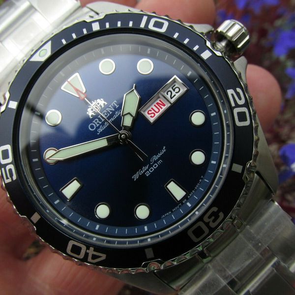 Superb Orient Ray 2 II FAA02005D9 Blue Dial 200m Automatic Watch Brand ...