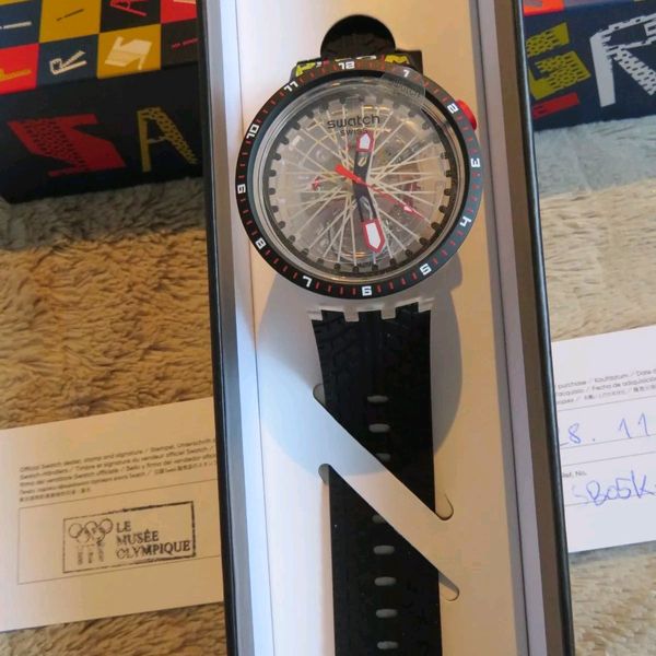 Swatch watch with box Sam Pilgrim | WatchCharts Marketplace