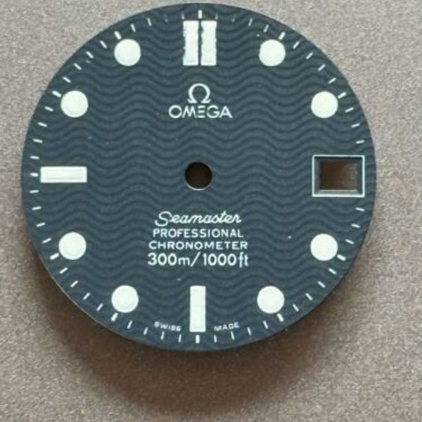 Omega Seamaster Wavy lines Replacement Dial 26mm. Check The Date and ...