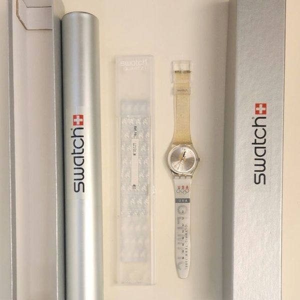 Swatch watch Olympic Team Usa Special Package GZ150JPACK1 with poster ...