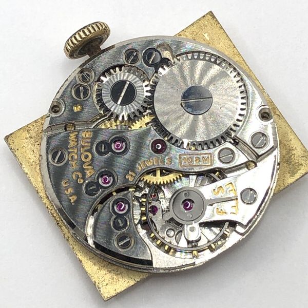 1953 Mens Bulova Watch 10BM Movement 10k Rolled Gold Plate 25mm Running ...