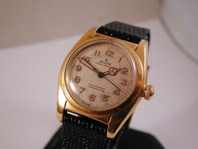 1940's Gold Filled Rolex Oyster Perpetual Bubbleback Chronometer. 2940 ...