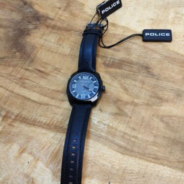 Police Time Pieces 13836J Analogue Men's Watch Leather Strap Read ...