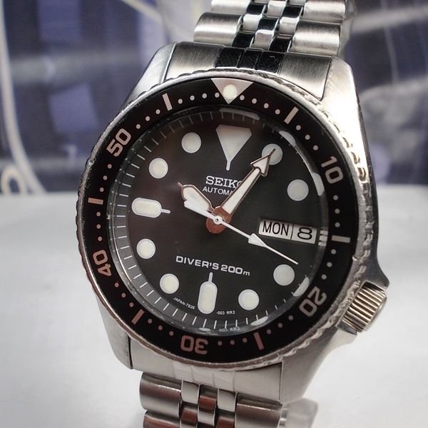 SEIKO SCUBA DIVERS SKX013 AUTO MIDSIZE WATCH 7S26-0030, BLACK (SN ...
