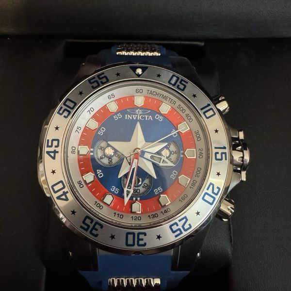 LIMITED EDITION Number 1 In Production Invicta X Marvel Captain America ...