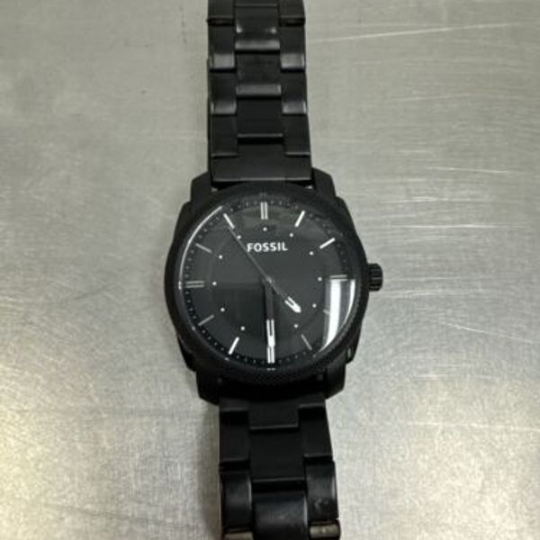 Fossil Machine Black All Stainless Steel Watch FS4775 Menâ s ...