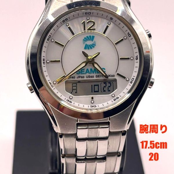 Casio LINEAGE LCW-M200 Wave Ceptor White Dial Silver Watch From Japan ...