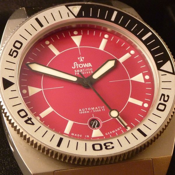 SOLD -- Stowa SeaTime ProDiver 1000m Diver w/ Uncommon Dial and Full ...
