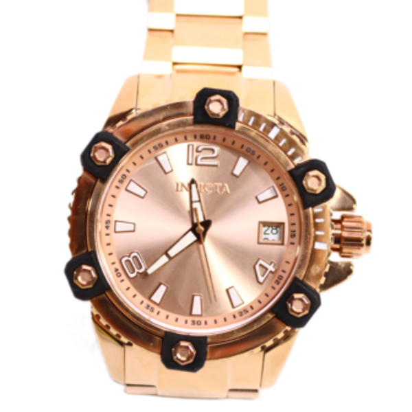 Invicta Women's Pro Diver Quartz 100m Rose Gold Tone Stainless Steel ...