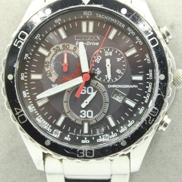 CITIZEN Eco-Drive H500-S081629 Chronograph Date Solar Light Wristwatch ...