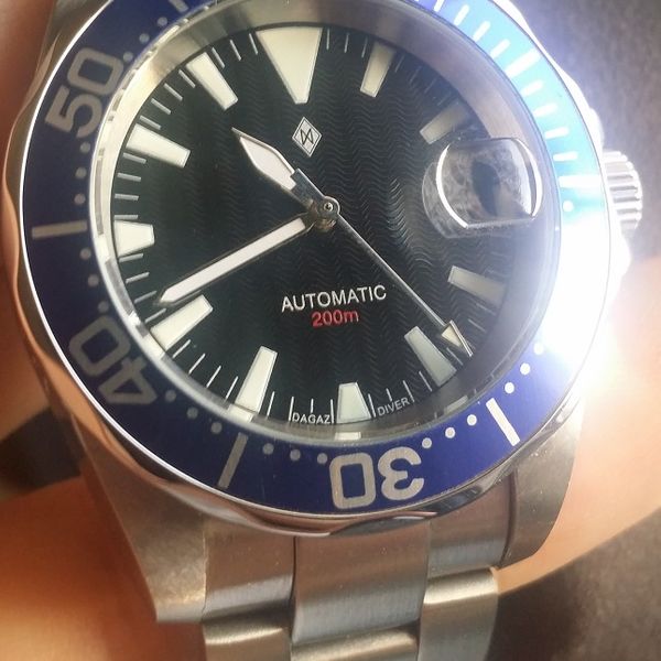 Invicta 9094 - Seiko NH35 automatic movement. Omega Seamaster style mod ...