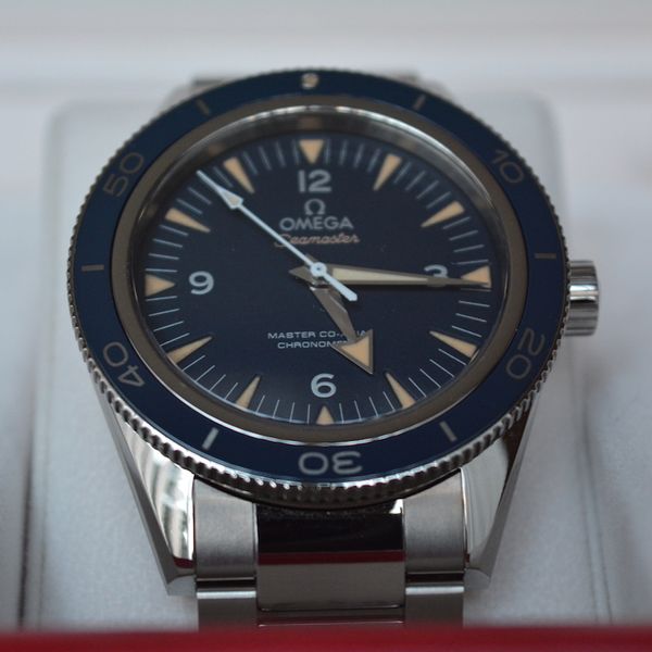 Omega SM300 Master CoAxial Ti/Blue | WatchCharts Marketplace
