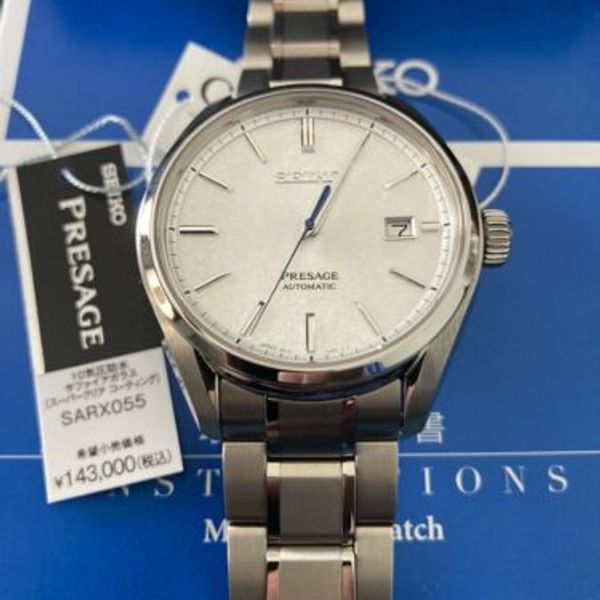Seiko Presage SARX055 & SARX057 (Japan Models) Titanium/Automatic Black ...