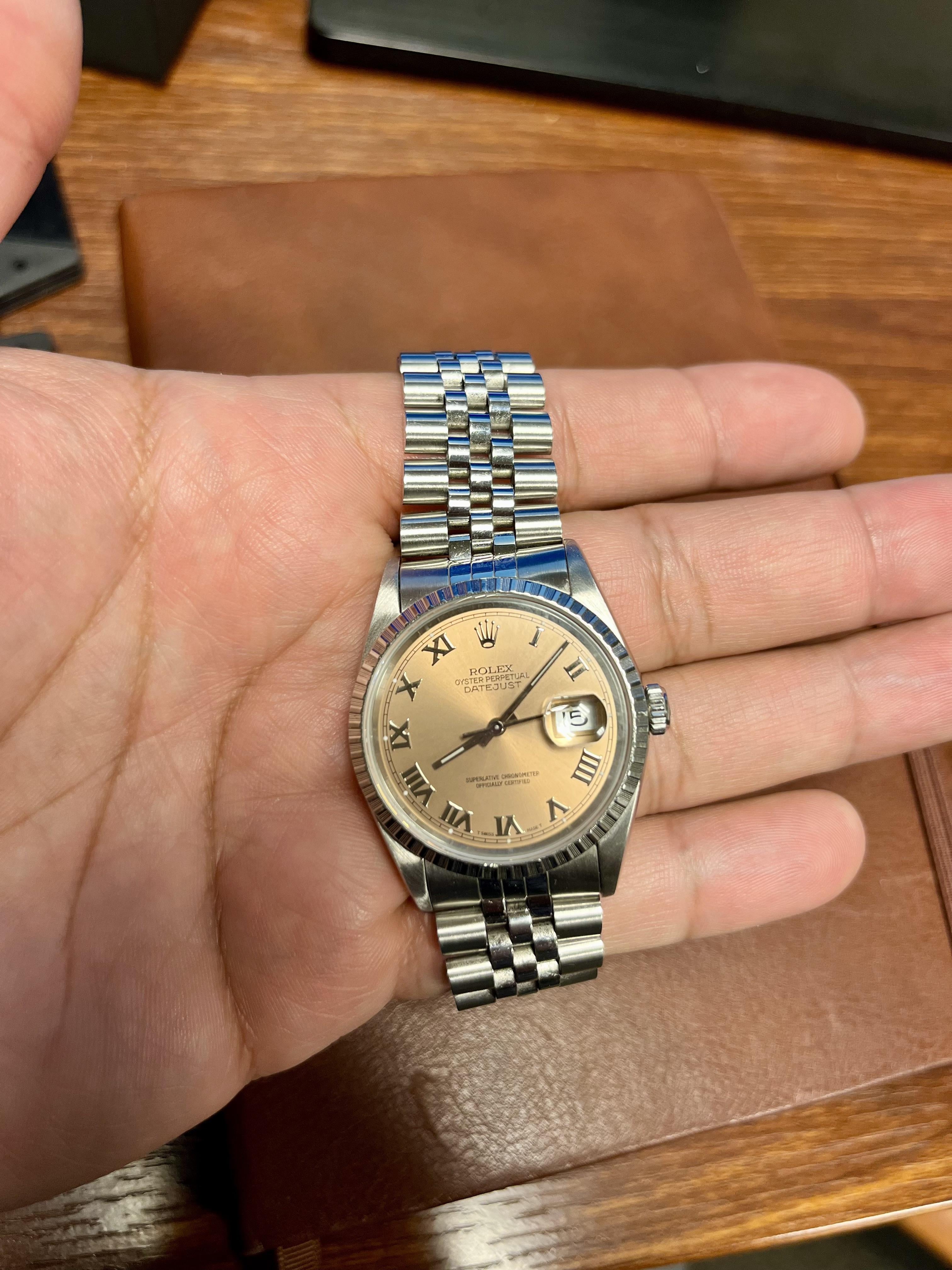 [WTS] Rolex date just 16220 salmon dial $4900 pp f&f , Zelle, Venmo ...