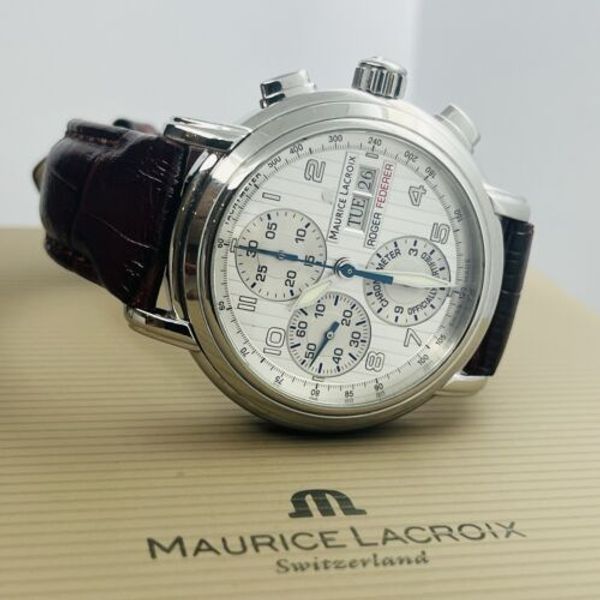 Maurice Lacroix Roger Federer Men's Masterpiece Chronograph MP6128 ...