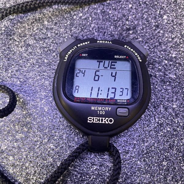 Seiko Quartz Stopwatch Memory 100 Model# S056-4000 | WatchCharts ...