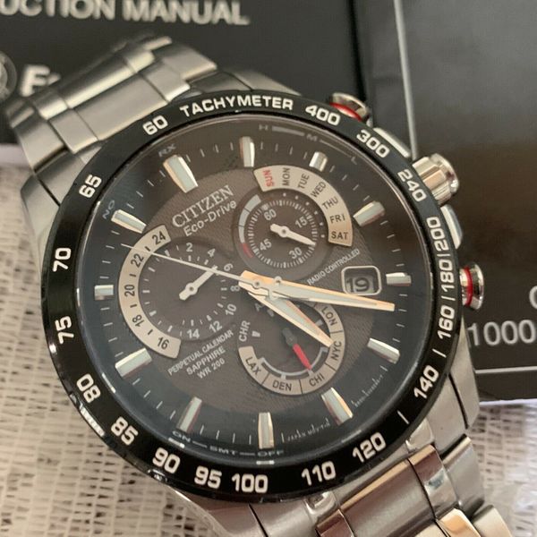 Mens Citizen Eco Drive E650 Perpetual Calendar Watch W/Papers | WatchCharts