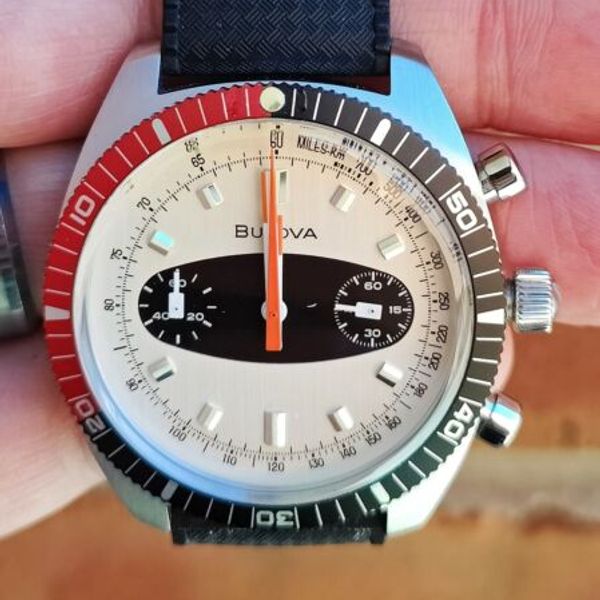 BULOVA Archive Series Chronograph Surfboard 98A252 Watch, Box and ...