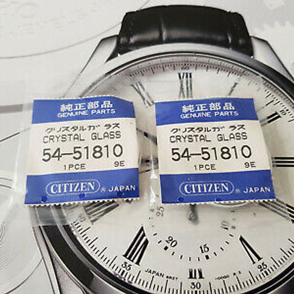 RARE NOS ORIGINAL CITIZEN CRYSTAL 54-51810 FOR DIVER 52-0110 VINTAGE ...