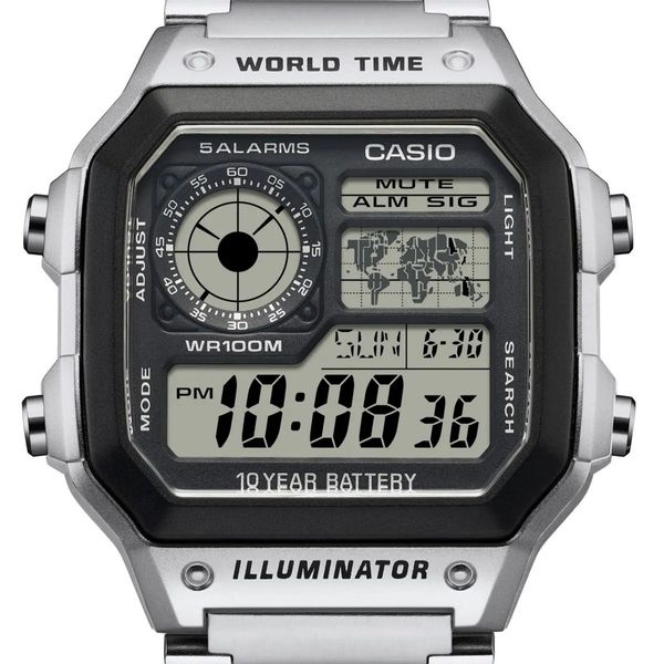 Casio men AE-1200WHD-1AVEF world time digital watch | WatchCharts ...