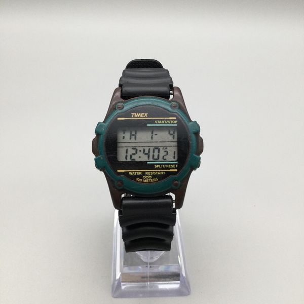 Vtg Timex Expedition Watch Men 40mm Digital Green Tone Black New ...