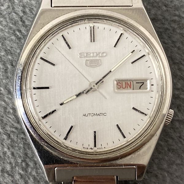 Vintage SEIKO 5 7009-3140 Day Date Men's Automatic Watch Stainless Steel Japan | WatchCharts ...