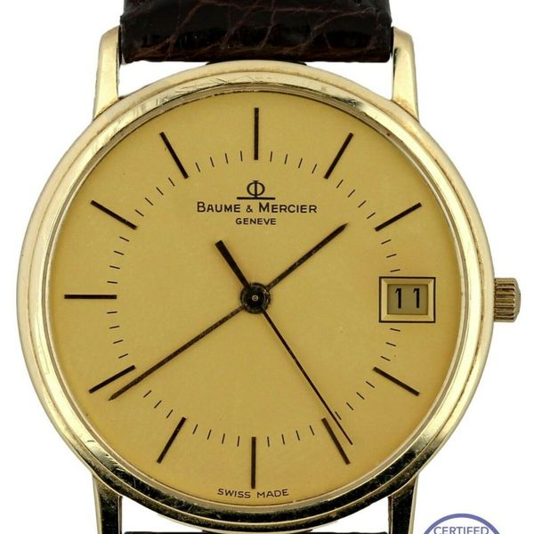 Baume & Mercier Classima 14K 585 Yellow Gold Swiss 95712 32mm Quartz ...