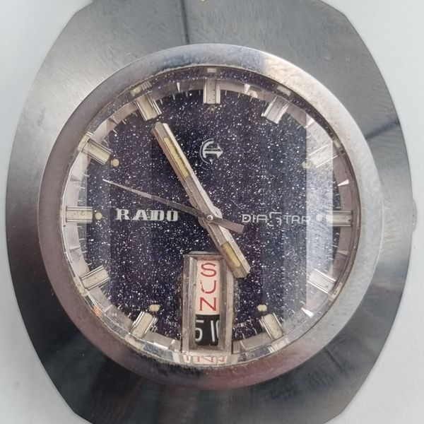 Rado Diastar Automatic Watch Gents Blue Face Calendar Ref 8-62500083 ...