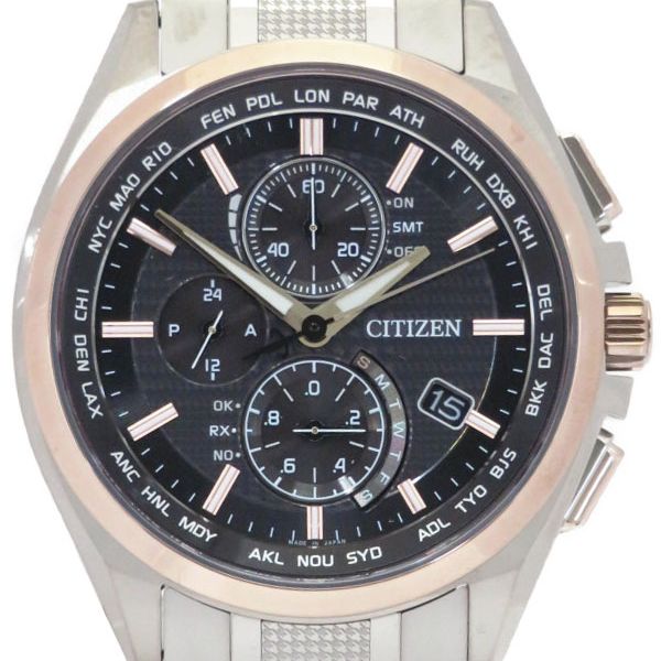 [CITIZEN] Citizen "Attesa Eco Drive Direct Flight" AT8047-58E men's ...