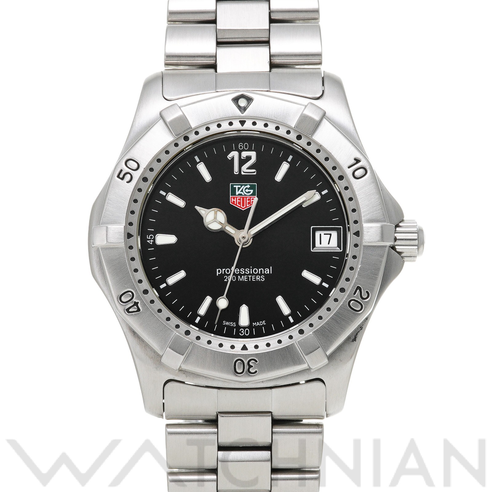 [Used] TAG Heuer TAG HEUER 2000 Series Professional WK1110.BA0317 Black Unisex Watch ...