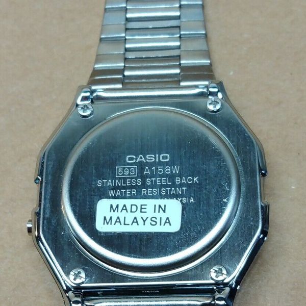 Casio A158W-1 Digital Watch with Case | WatchCharts Marketplace