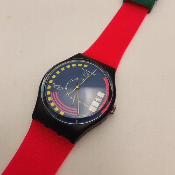 SWATCH New Wristwatch "Traffic Jam" GB412 1990 | WatchCharts Marketplace