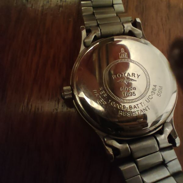Rotary Ladies Watch, Black Face, Silver Strap | WatchCharts Marketplace