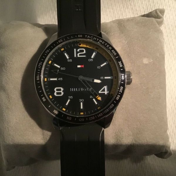 Tommy Hilfiger TH 270.1.100.1861 Sport Black / Yellow Dial Men's Watch ...