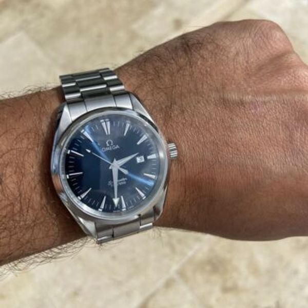 Omega Seamaster Aqua Terra 39mm Blue Dial Quartz Ref. 2517.80.00 ...