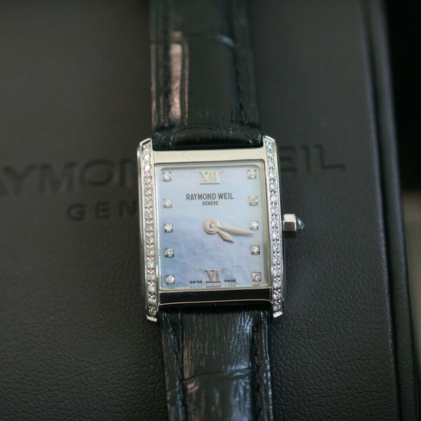 Raymond Weil Don Giovanni Diamond 5875 SLS 00955 ~ Blue MOP Dial 2018 ...