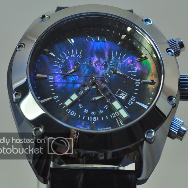 FS: Android Men's Virtuoso Swiss Quartz Chronograph Mother-of-Pearl ...