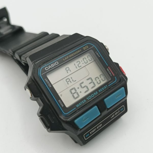 Casio SDB-500W Digital Watch Lap Memory 30 Vintage Japan â 100M Water ...